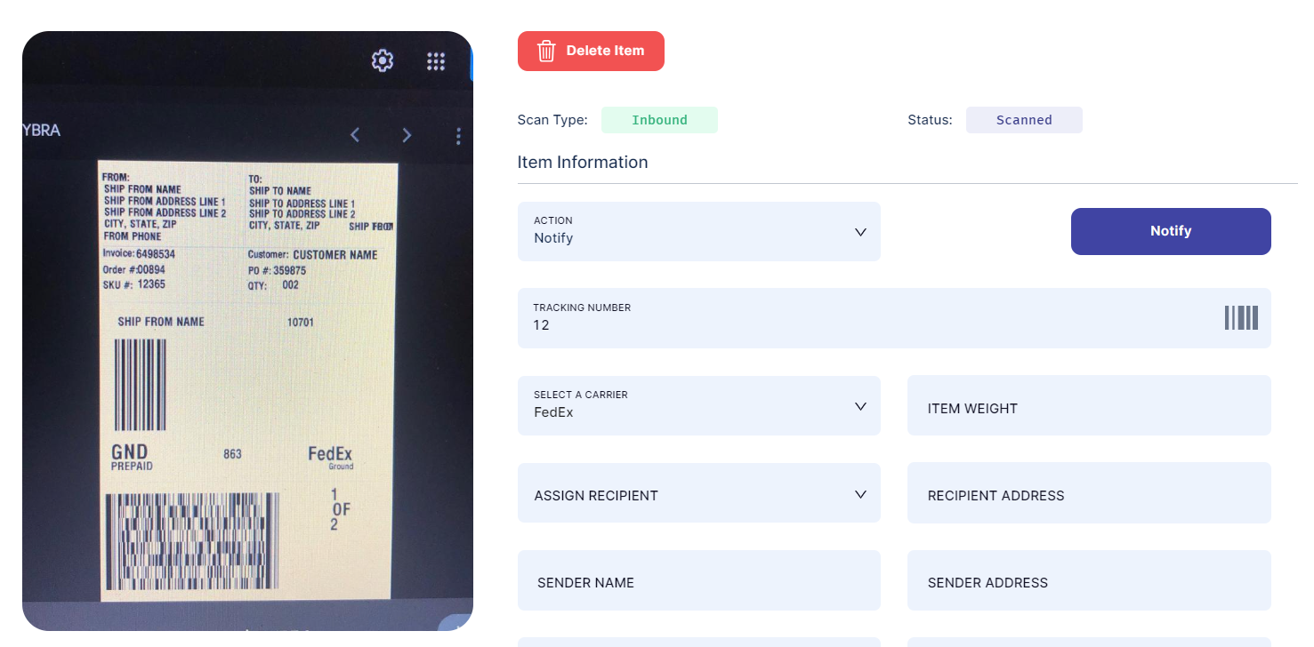 How to notify Pending Items from the Dashboard?